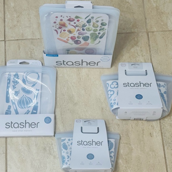 Stasher | Kitchen | Stasher 2 Gallon 4 Cup Bowl Quart And 2 Cup Bowl | Poshmark